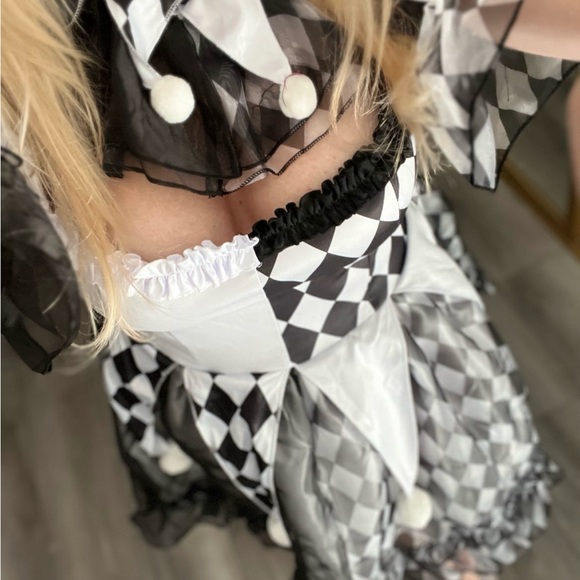 Dolls Kill | Dresses | Dolls Kill Black And White Clown Jester Costume Size Small | Poshmark